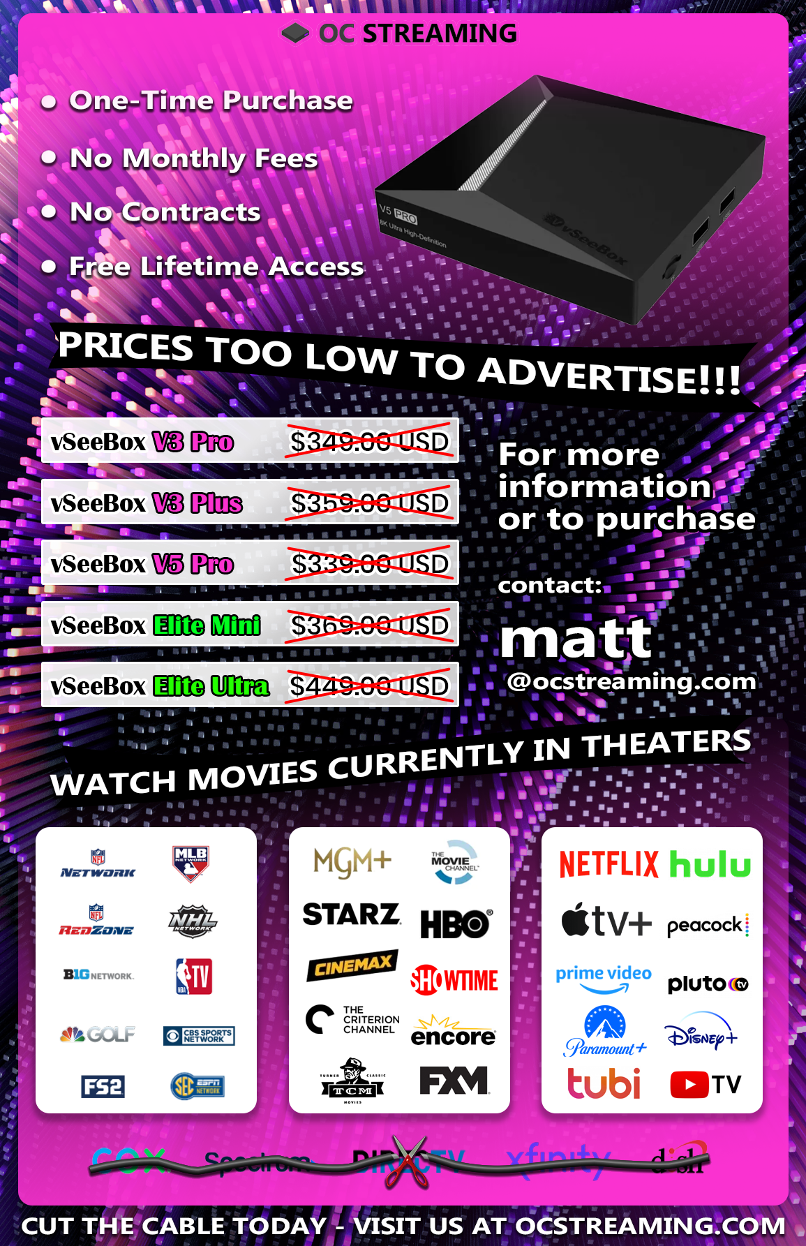 Flyer – OC Streaming